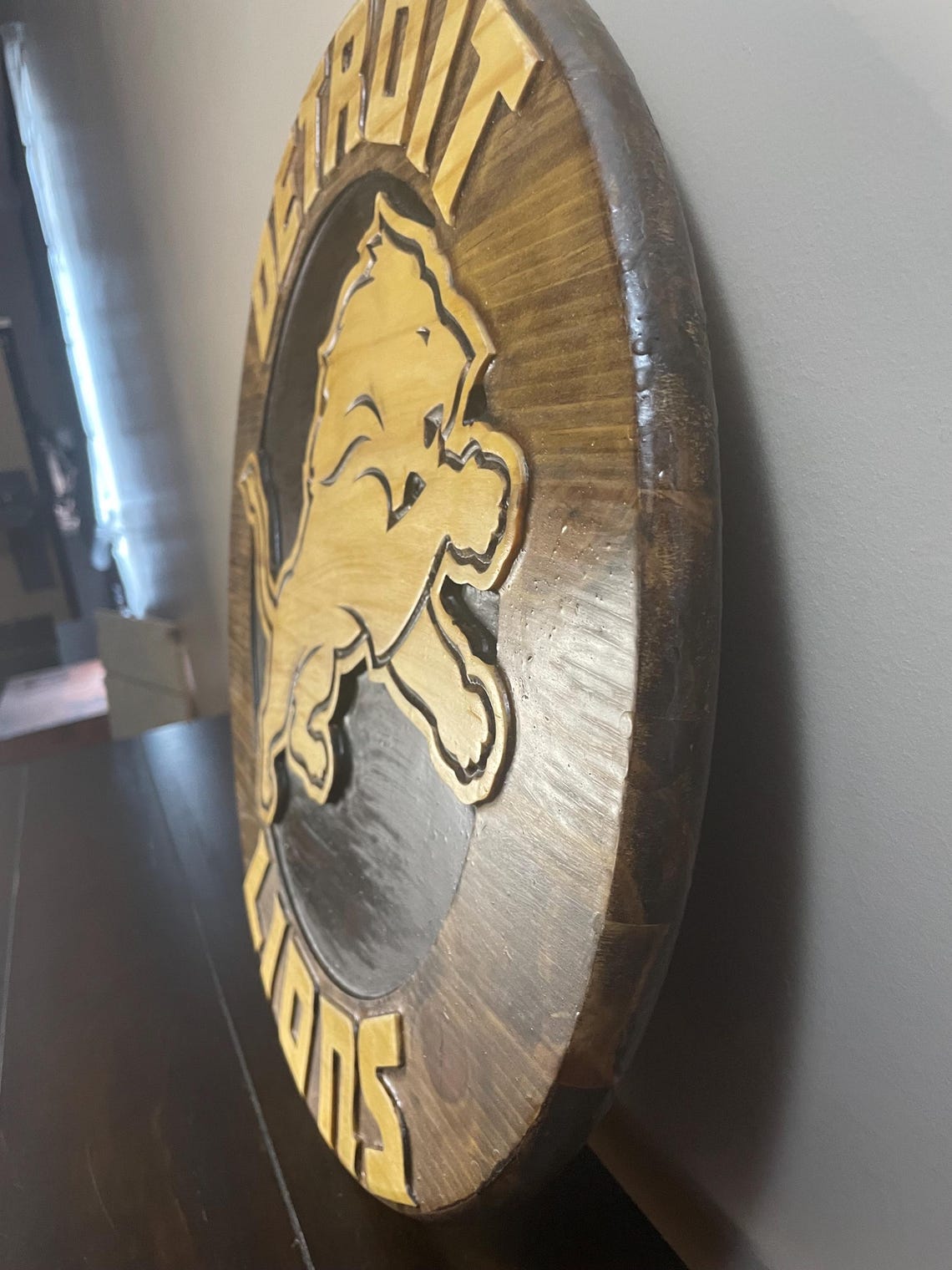 Detroit Lions Wooden Wall Sign 18 Inch - Etsy
