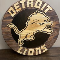 Detroit Lions Wood Plank - Etsy