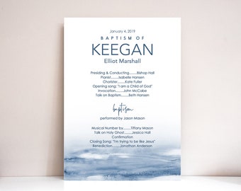 Baby Christening Program Sample