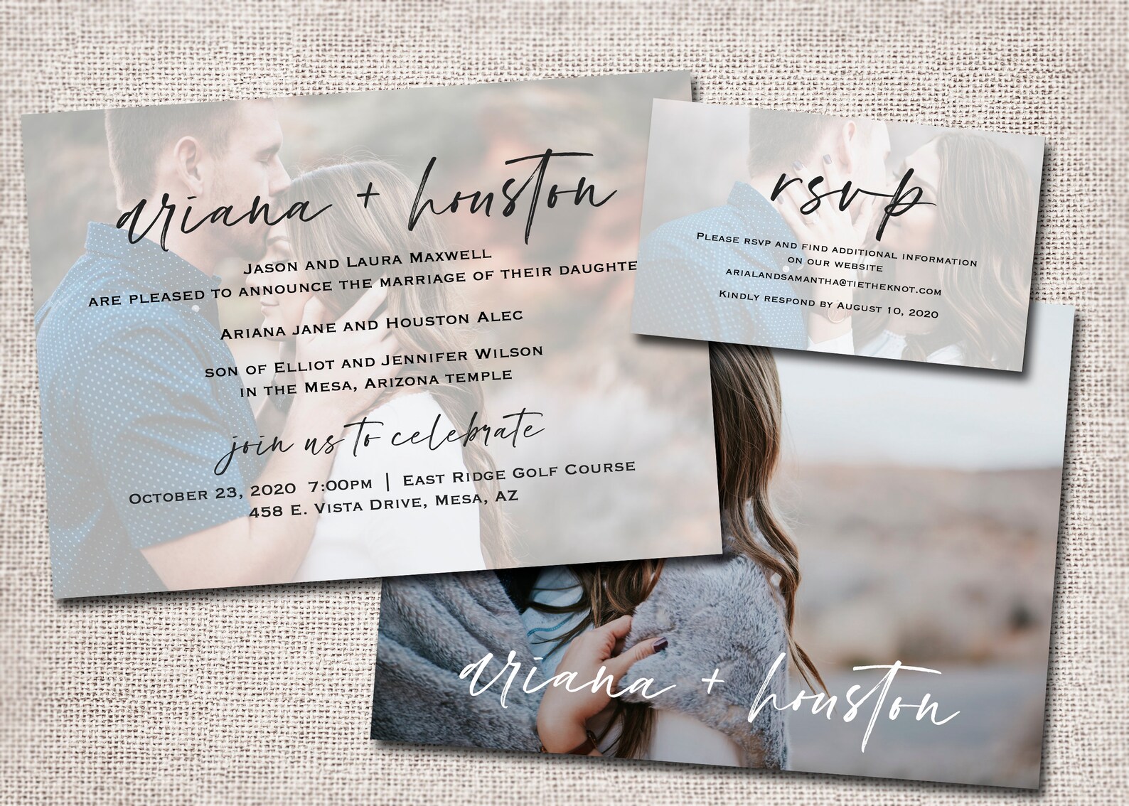 LDS Wedding Invitation Photo Wedding Invitation Wedding - Etsy