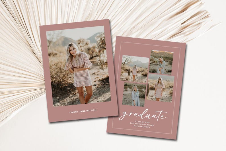 Graduation Announcement, Graduation Invitation, Modern Graduation ...