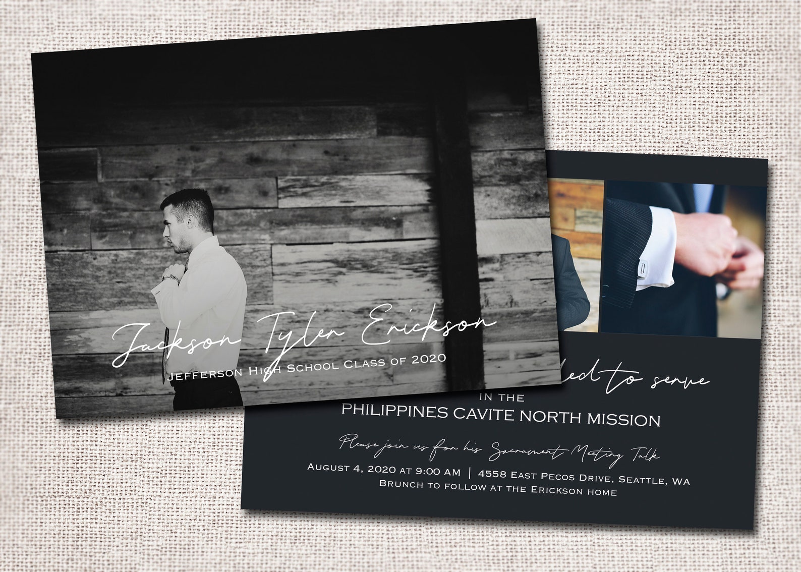 Graduation Announcement LDS Missionary Farewell Graduation - Etsy