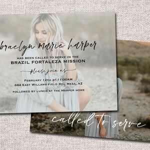 LDS Missionary Farewell Invitation, Missionary Invite, Missionary ...