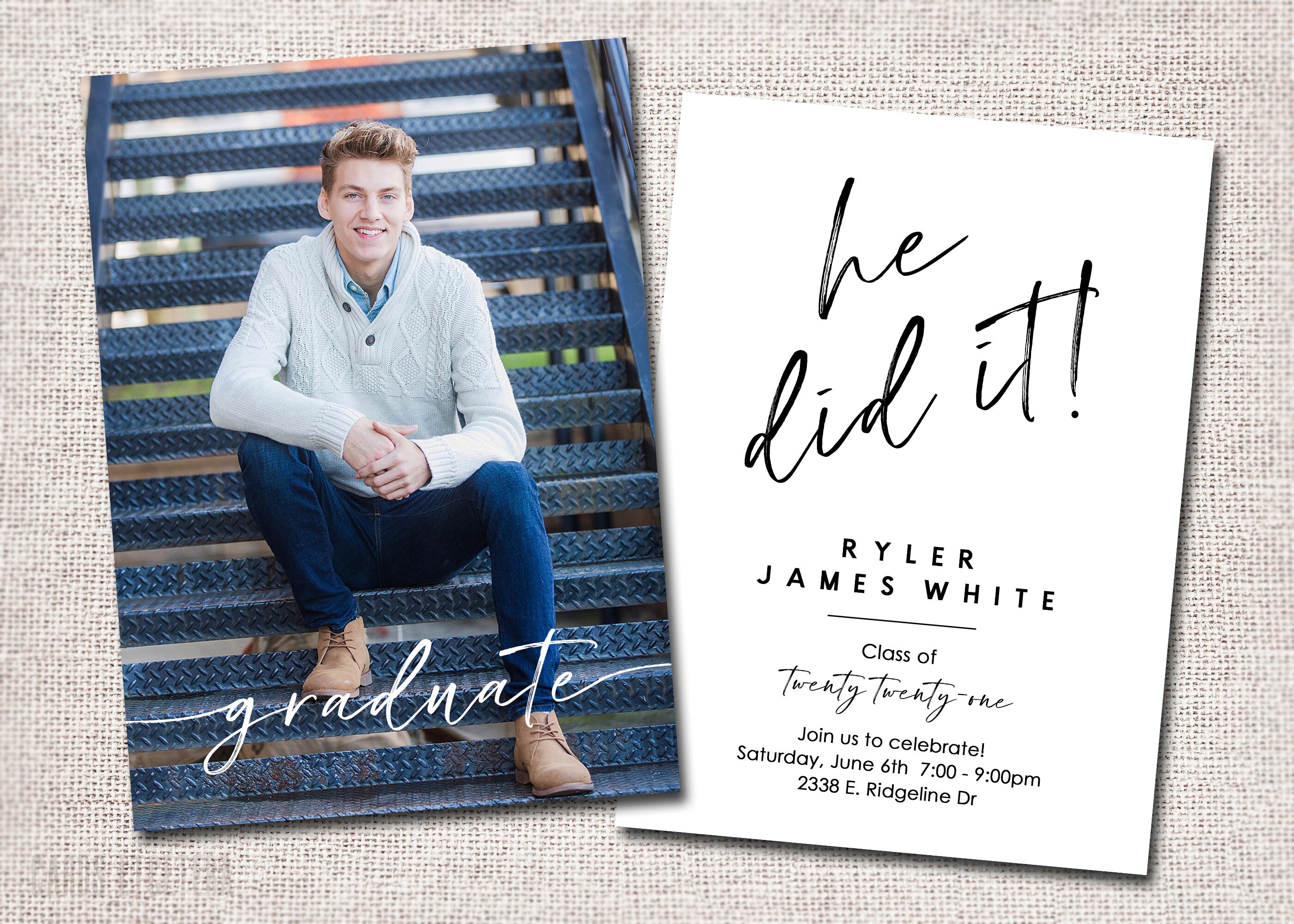 Graduation Announcement Graduation Invitation Photo | Etsy