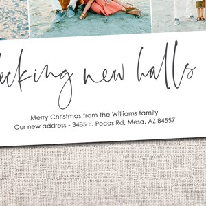 Photo Christmas Card, New Address Card, We've Moved, New Home, Holiday ...