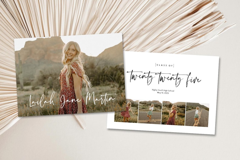 Graduation Announcement, Graduation Invitation, 2025, Modern Graduation ...