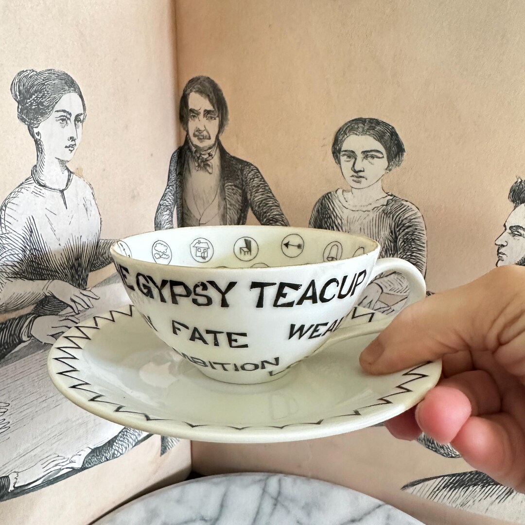 1959 "gypsy Teacup" for Tea Leaf Readings - Porcelain Cup & Saucer by ...