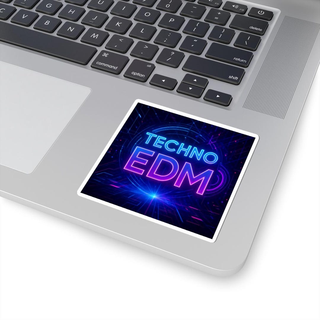 Electrifying Techno EDM Kiss-cut Stickers, Perfect for Ravers, Laptop ...