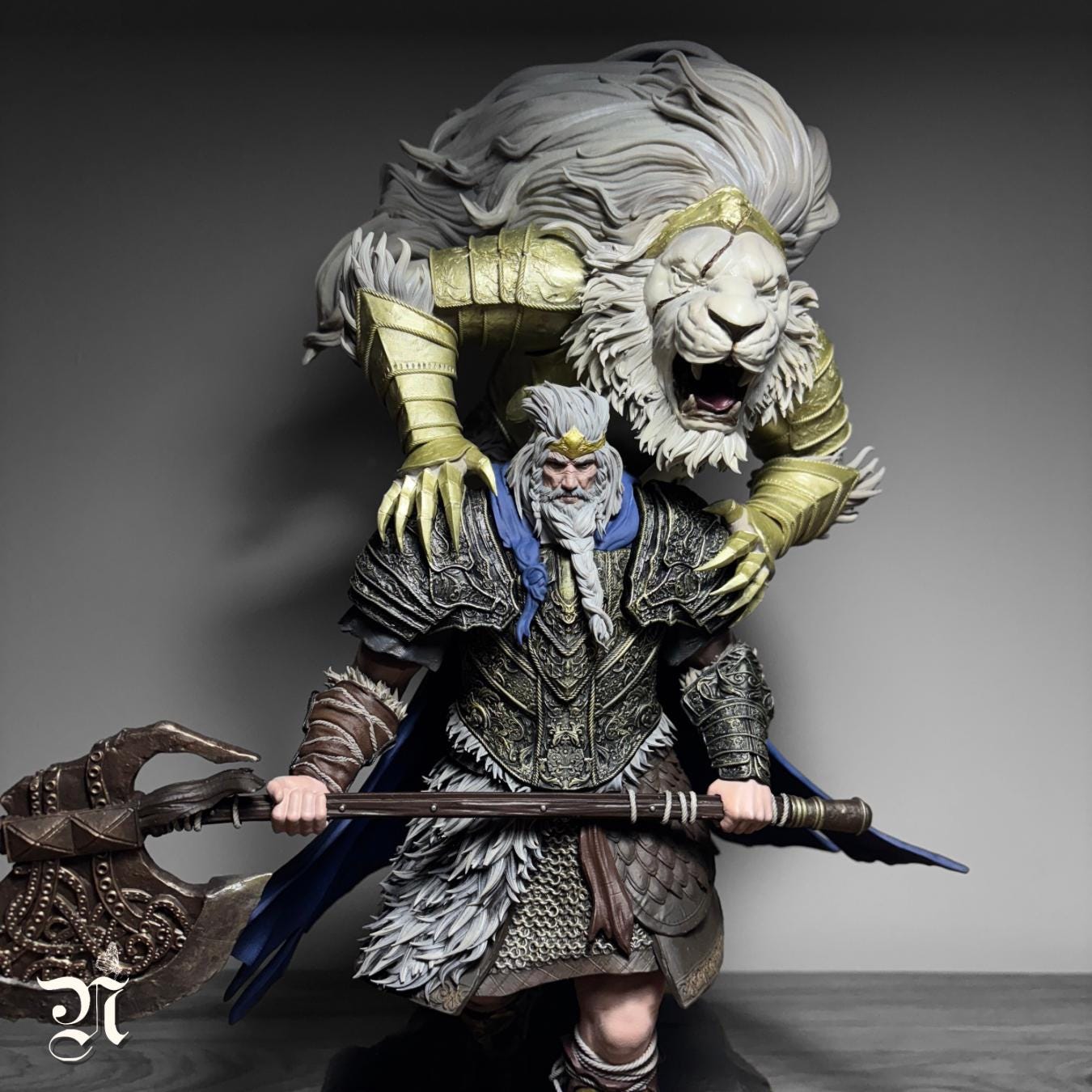 Godfrey Statue | Video Game Boss Figurine | Souls Like Game Collectible ...