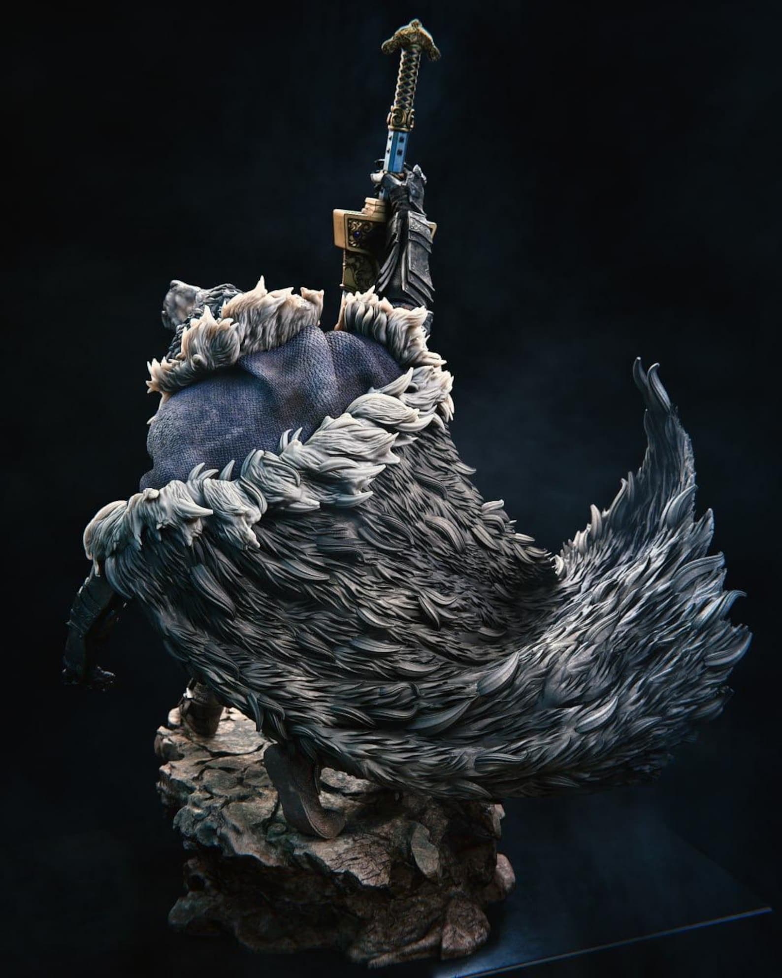 Blaidd Resin Statue | Fantasy Gaming Collectible Gift for Gamer ...