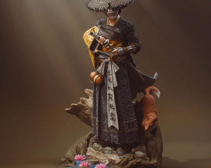 Atsu Harz Statue | Ghost of Yotei Sammlerstück | Fantasy weibliche ...