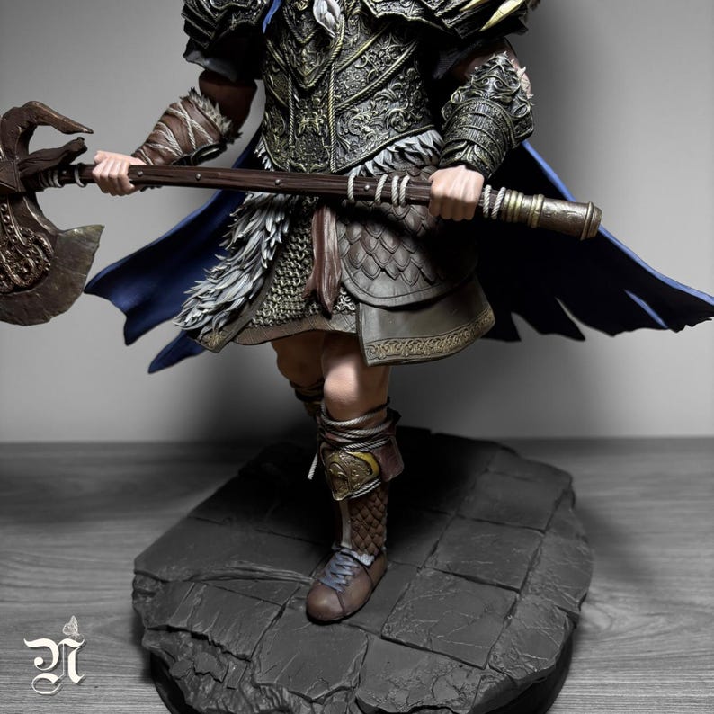 Godfrey Statue | Video Game Boss Figurine | Souls Like Game Collectible ...