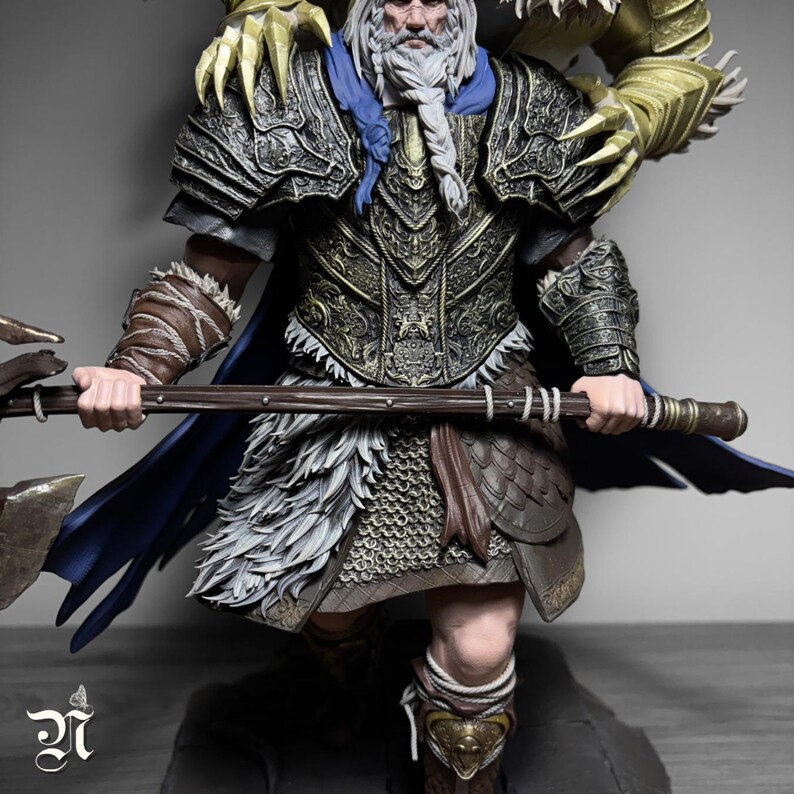 Godfrey Statue | Video Game Boss Figurine | Souls Like Game Collectible ...