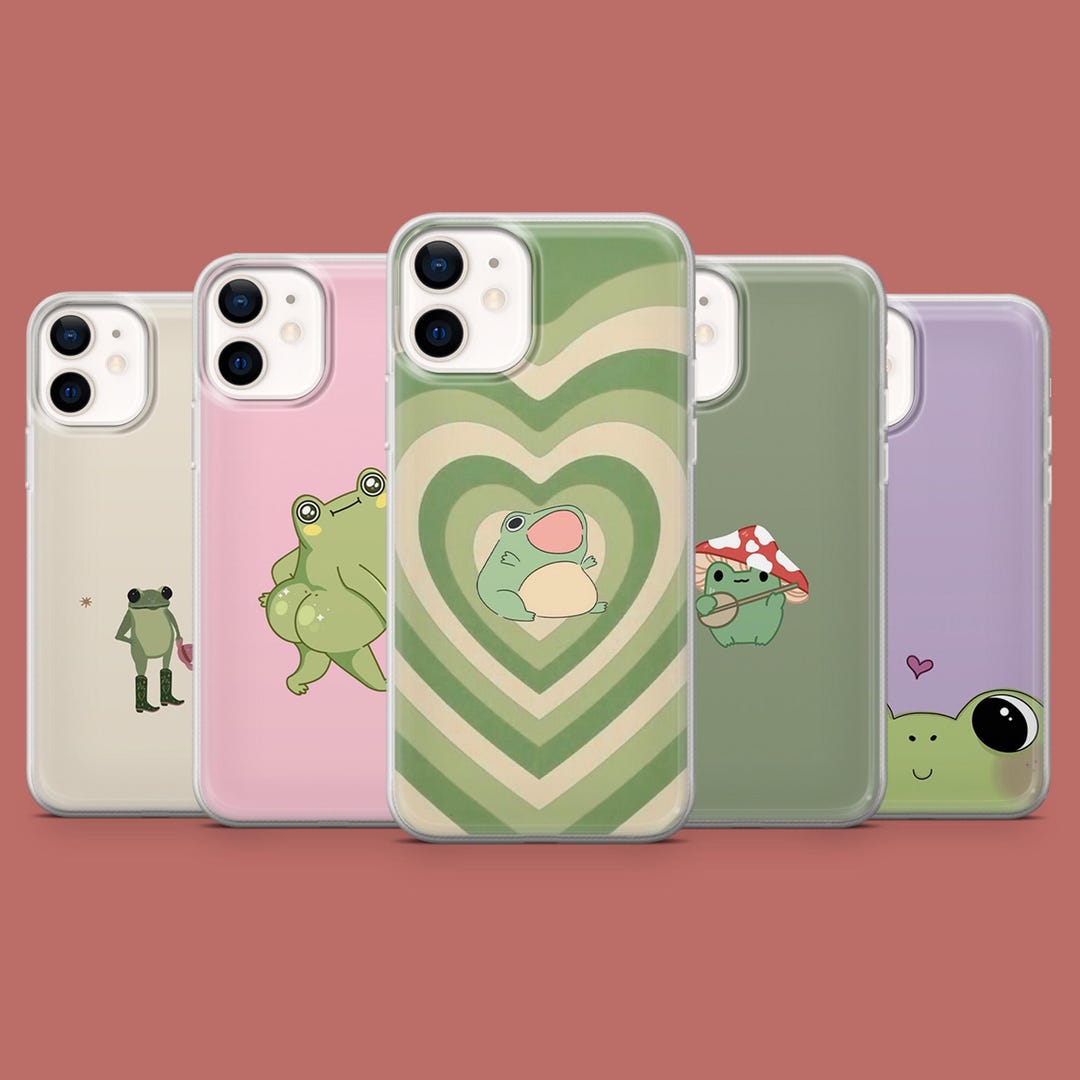 Frog Phone Case Amphibian Cute Toad Cover for iPhone 17, 16 Pro, 15, 14 ...