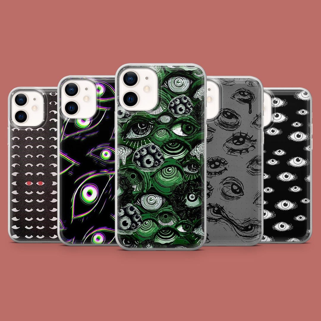 Creepy Eyes Phone Case Gothic Gore Eyes Cover for iPhone 17 Air 16 15 ...