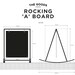 The Highbury - Rocking A Board Sign - Etsy