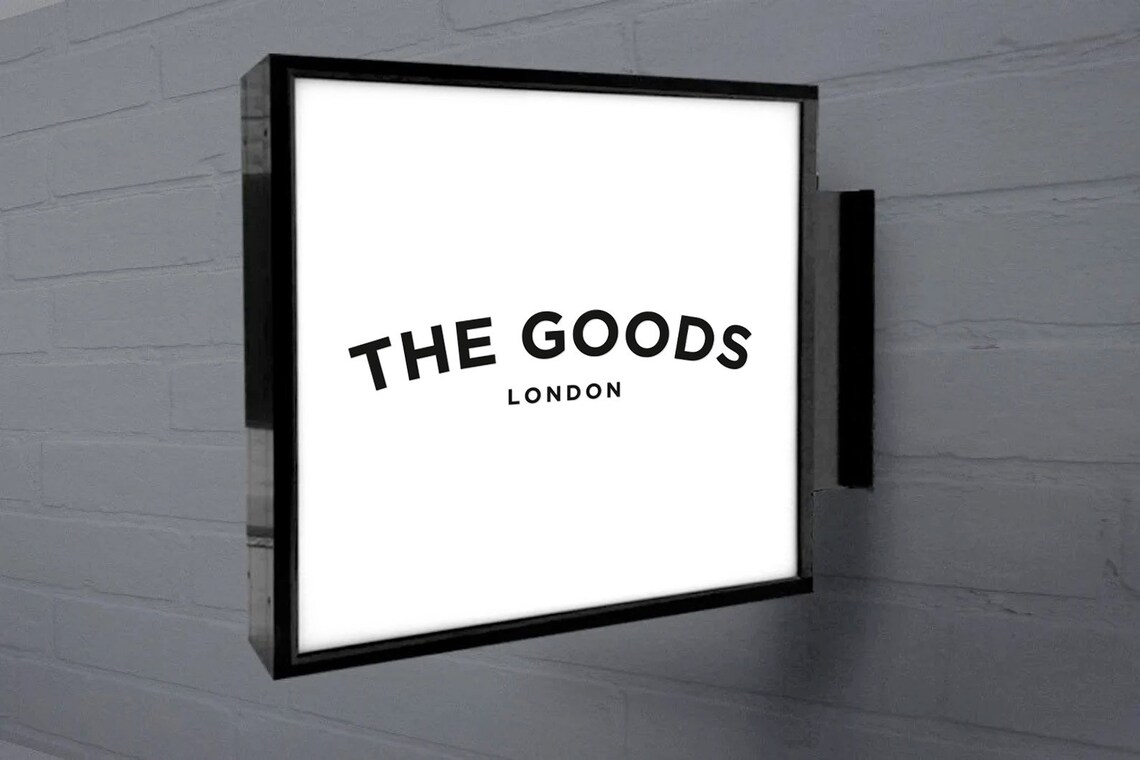 The Vauxhall - Black Metal Light Box Projecting Sign - Etsy