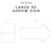 Giant Large Big 3D Metal Arrow Sign. for Events and Businesses. - Etsy