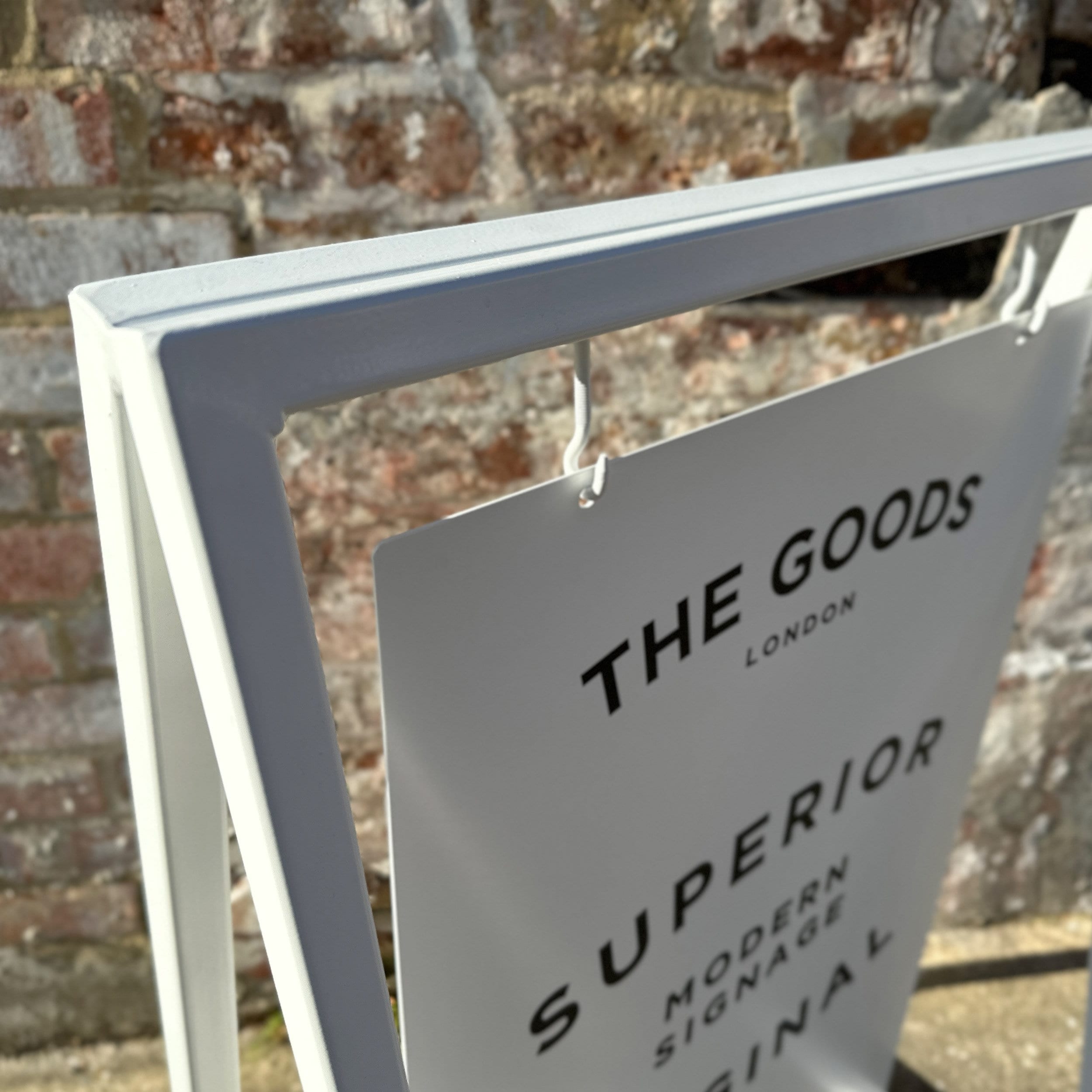 White Metal 'A' Frame Sign With Swing Panel. for Shops, Restaurants and ...