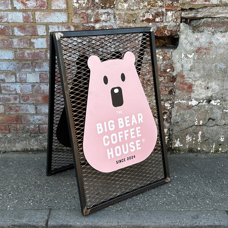 Mesh 'A' Frame Pavement Sign for Shops, Restaurants and Businesses. - Etsy