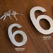 Helvetica Metal House Numbers - Etsy