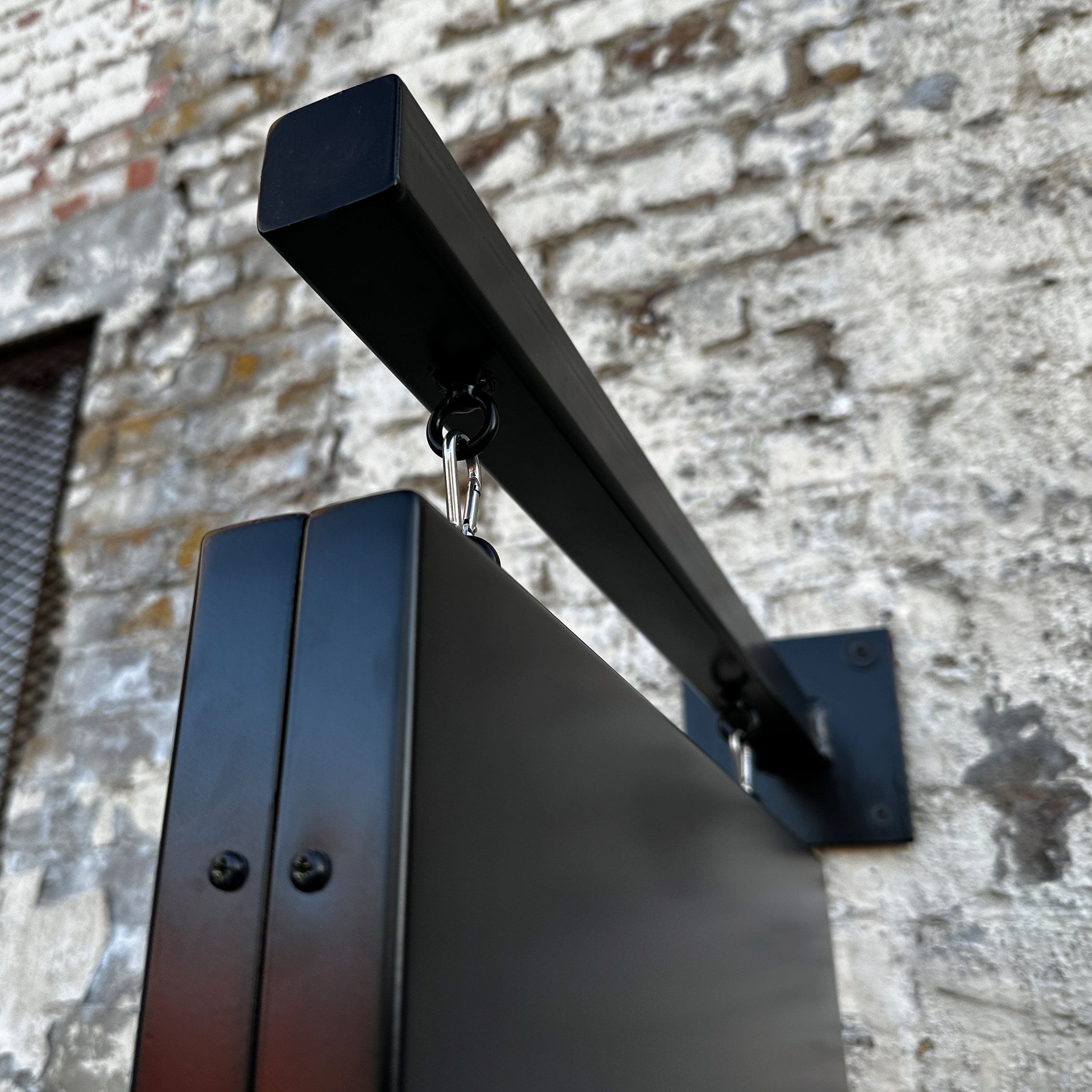 The Bank - Outdoor Metal Box Hanging Swing Sign - Etsy