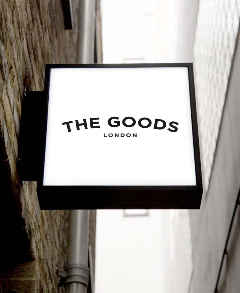 The Vauxhall - Black Metal Light Box Projecting Sign - Etsy