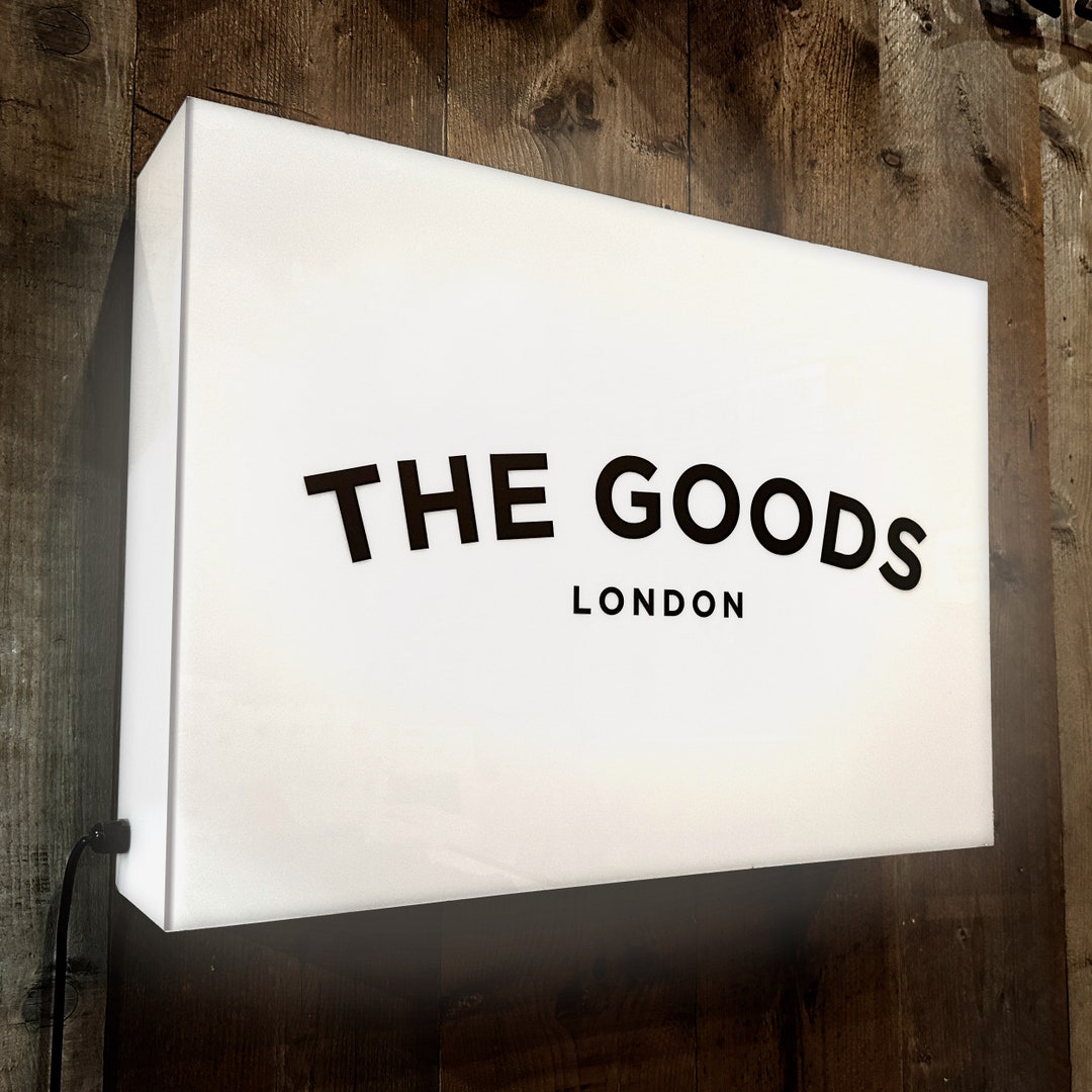 The Highbury - Frameless Acrylic Light Box Sign - Etsy