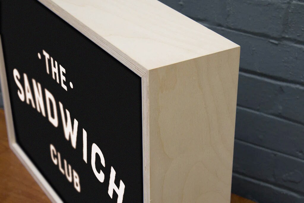 Wood Light Box Sign - Etsy