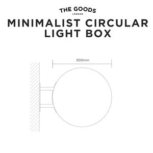 Acrylic Circle Double Sided Lightbox Sign for Cafés, Shops, Bars ...
