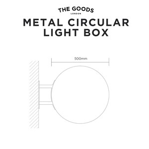 The Stroud - Black Metal Circle Light Box - Etsy