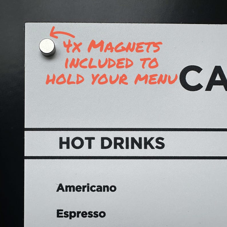 Black Illuminated Slimline Exterior Menu Box (A4/A3 Portrait/landscape ...