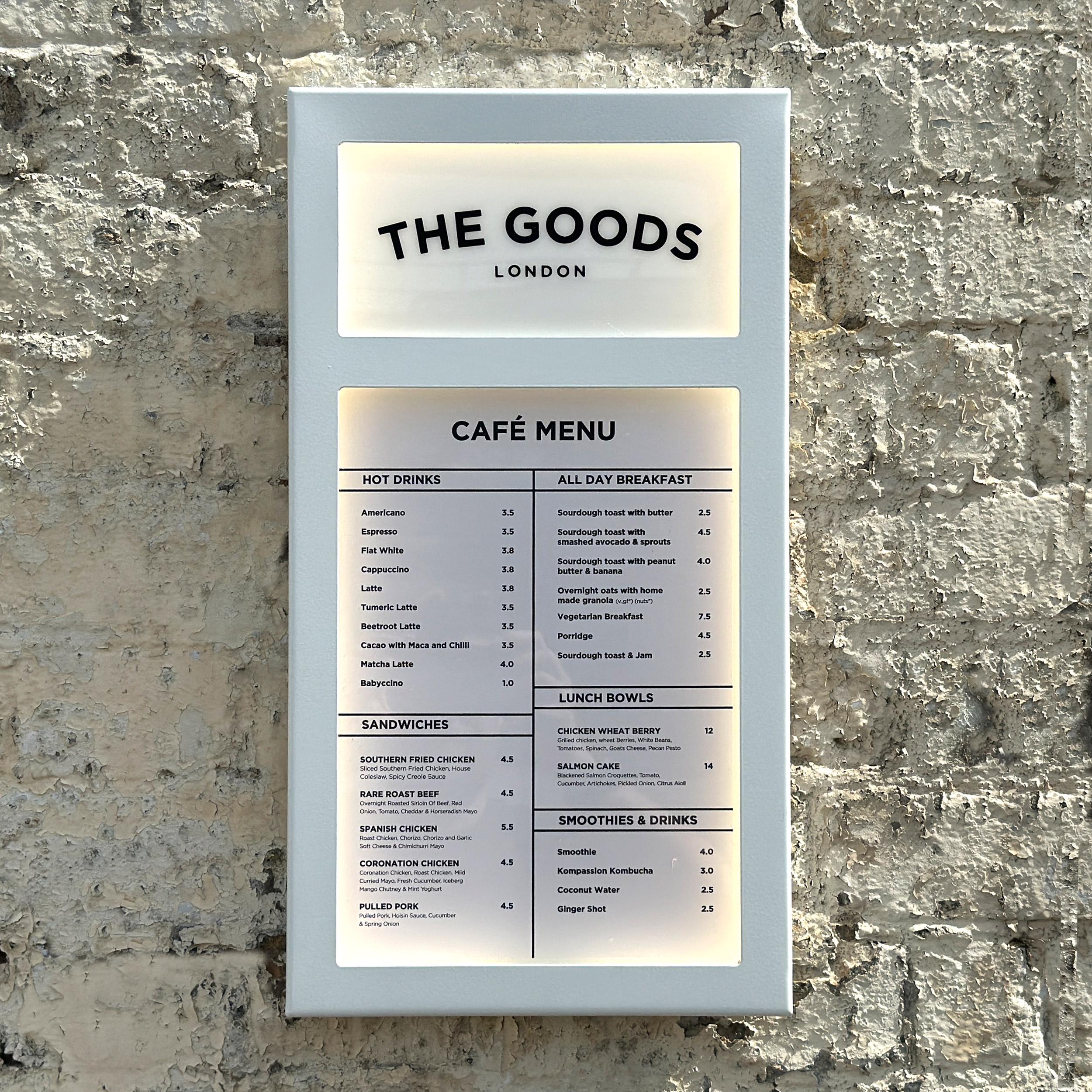 The Streatham - Branded White Exterior Menu Boxes (A4, A3 Portrait ...