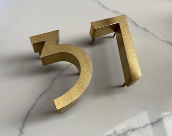 Brass House Numbers | Etsy