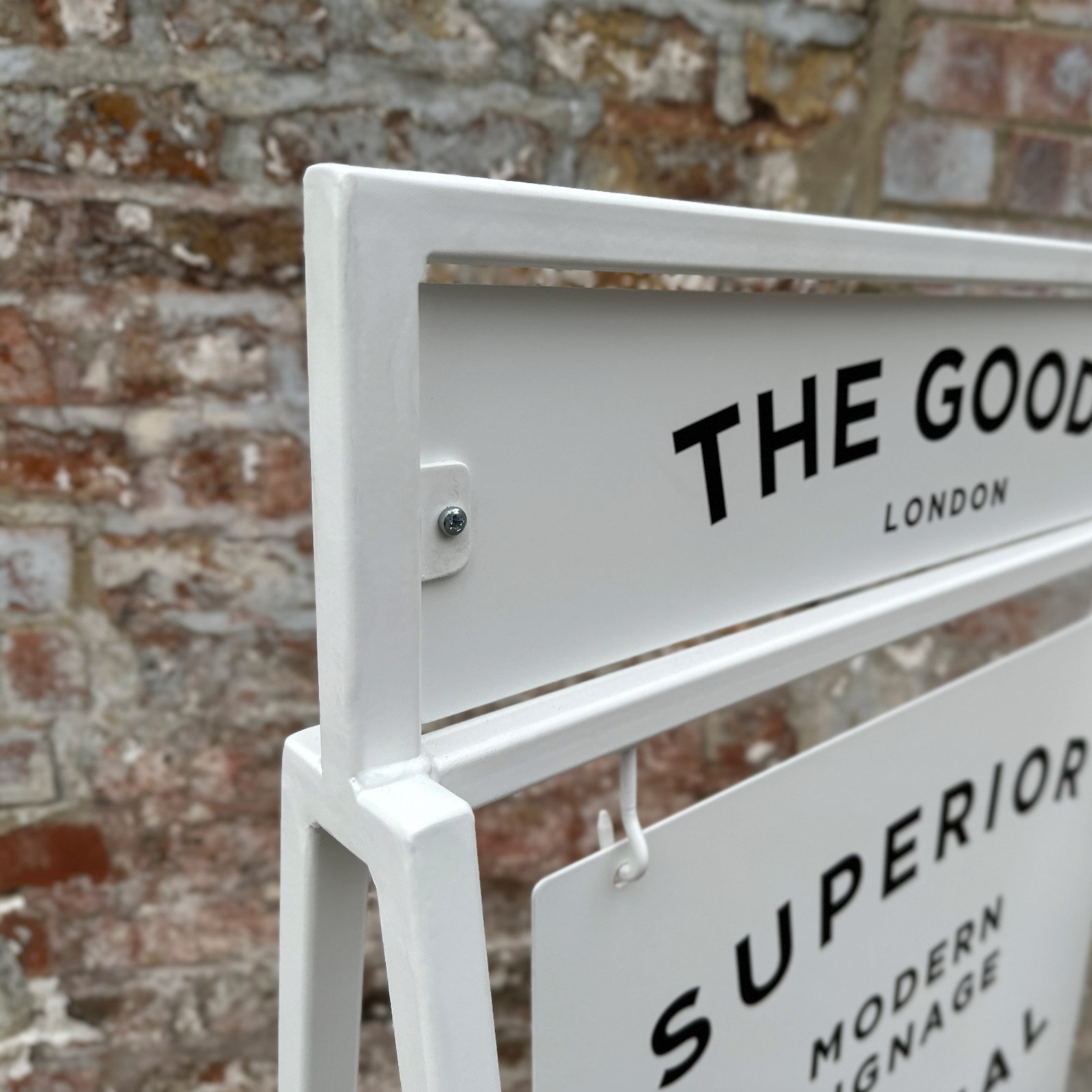 The Piccadilly - White 'A' Board Sign Planter - Etsy