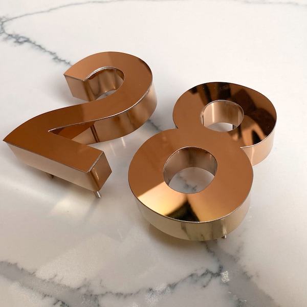 Copper House Numbers - Etsy