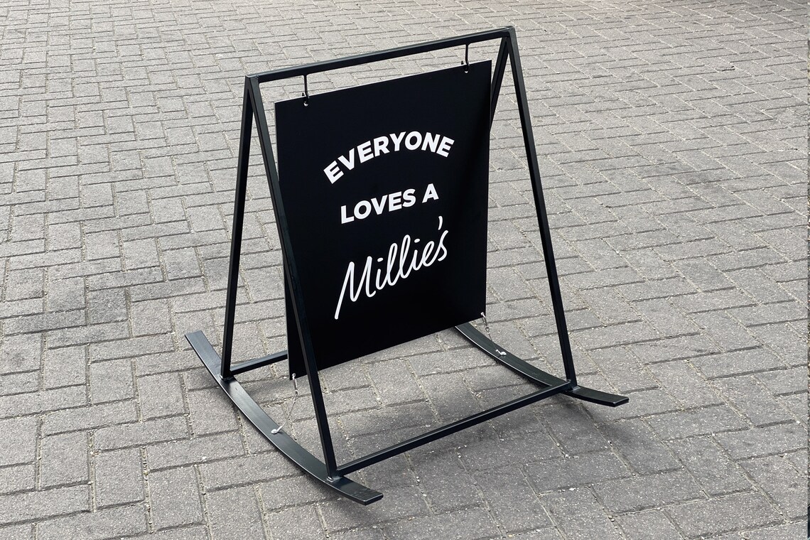 The Highbury - Rocking A Board Sign - Etsy