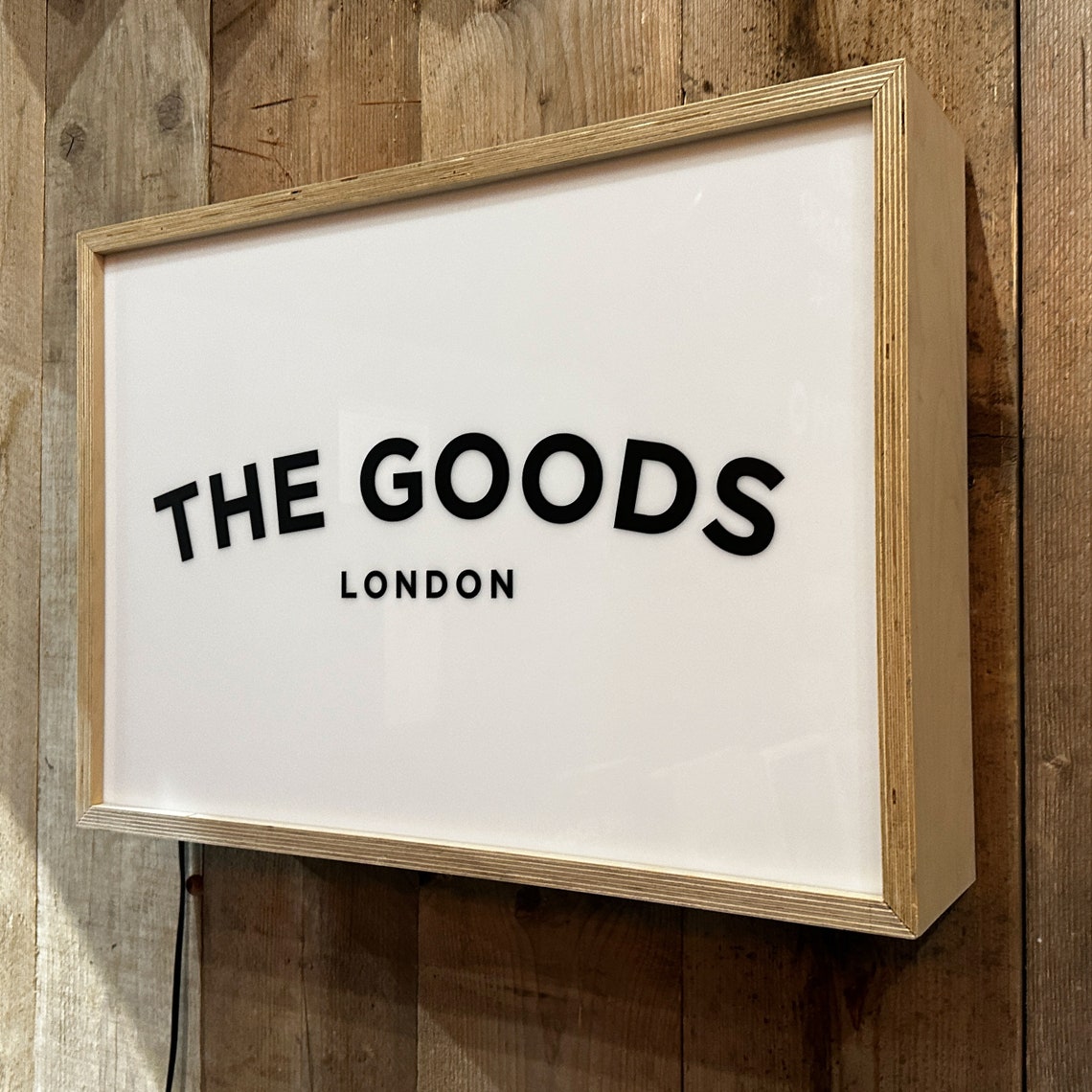 Wood Light Box Sign - Etsy