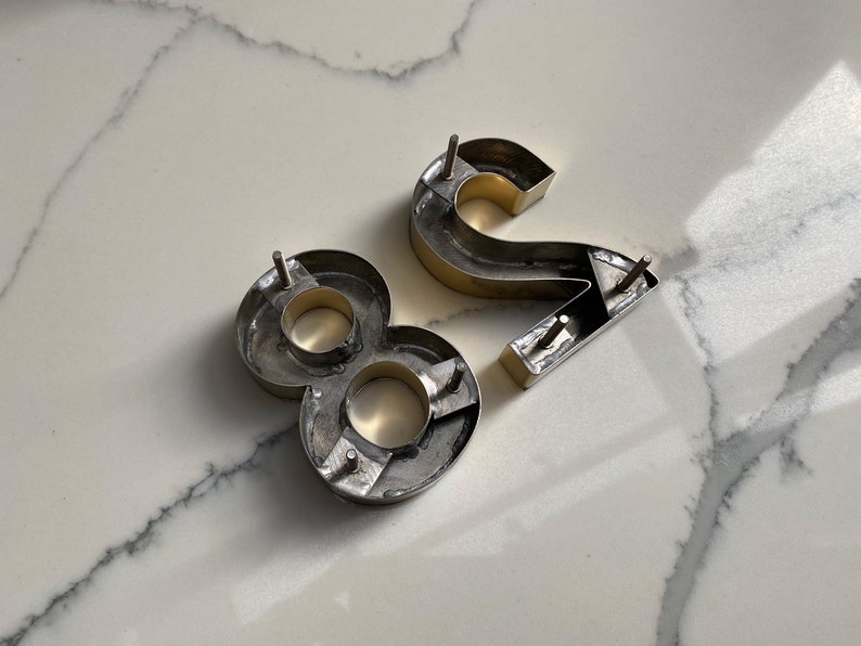 Brass House Numbers premium - Etsy