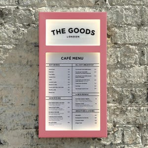 Choose Any Colour and Add Your Logo Branded Illuminated Menu Box ...