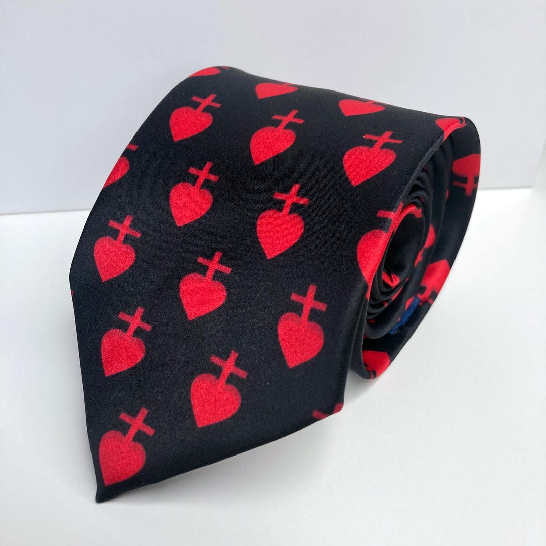 Vendée Sacred Heart Necktie Catholic - Etsy