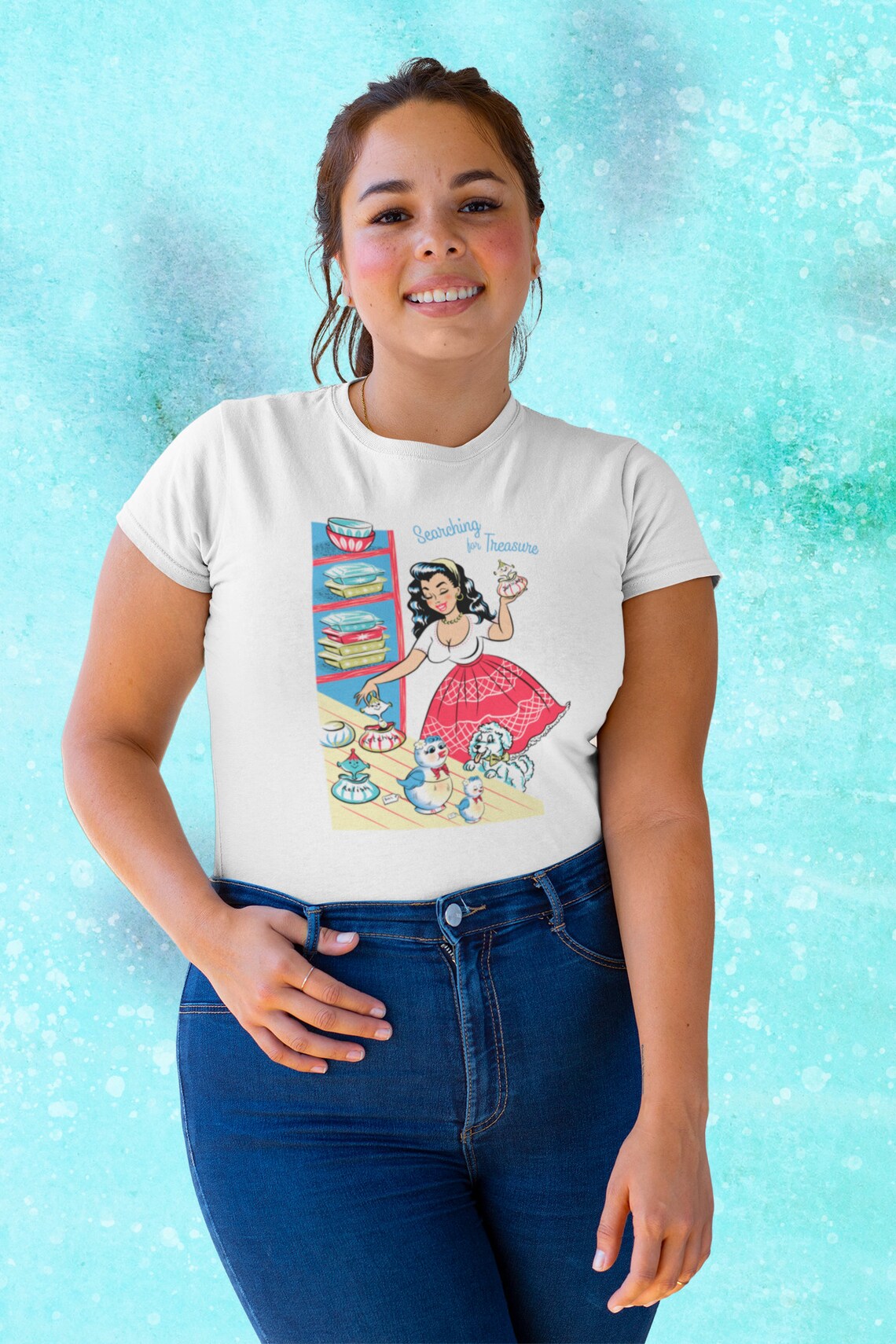 Pyrex T-shirt | Pinup | Rockabilly | Midcentury / Top / 50s | Retro ...