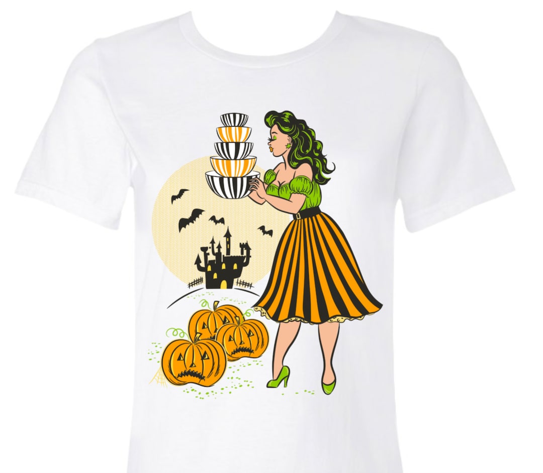 Vintage Halloween Haunted Honey Catherineholm Mid-century Pyrex Stack ...