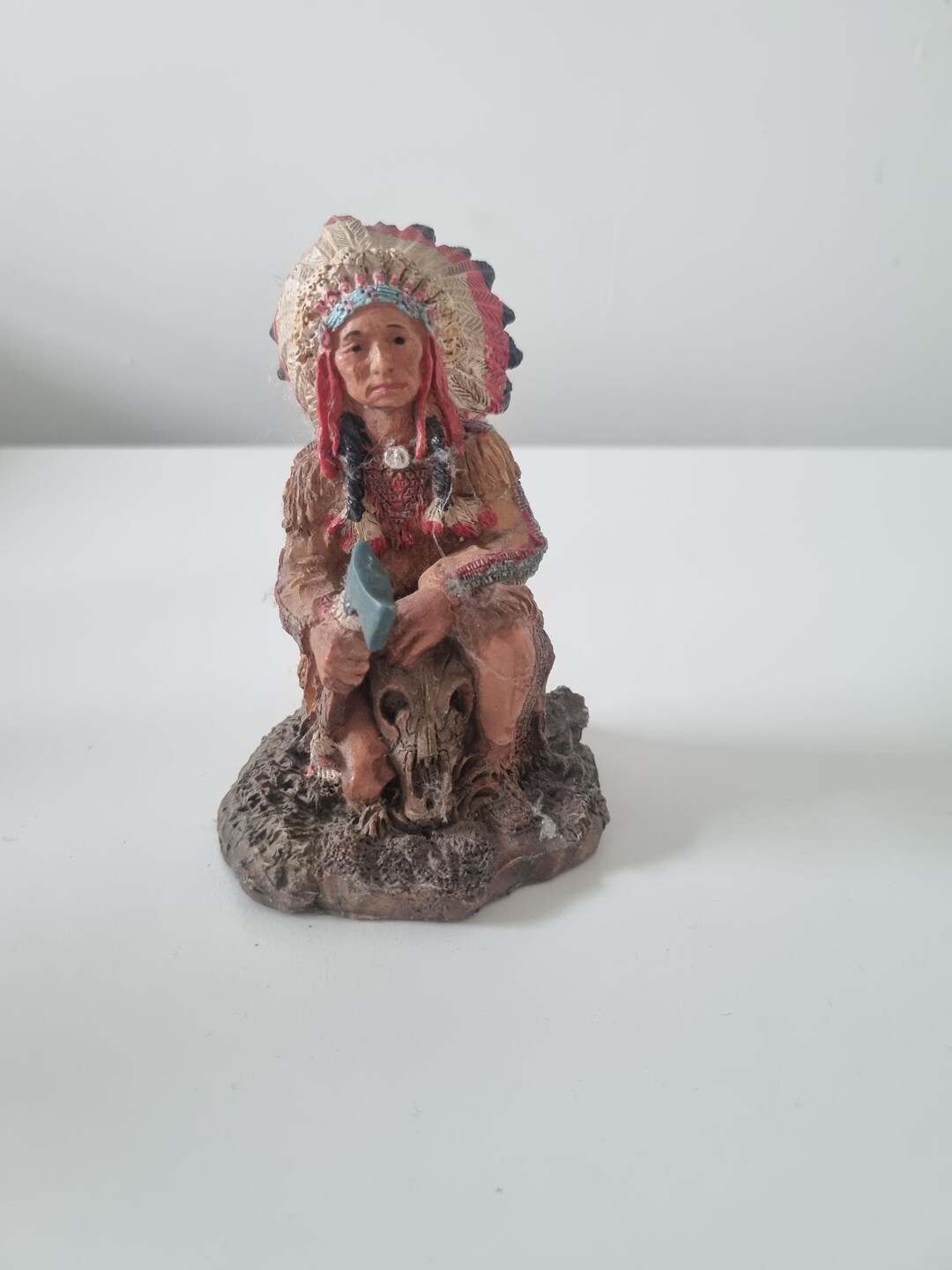 Vintage Kneeling Native American Statue – 5" Figurine - Etsy UK