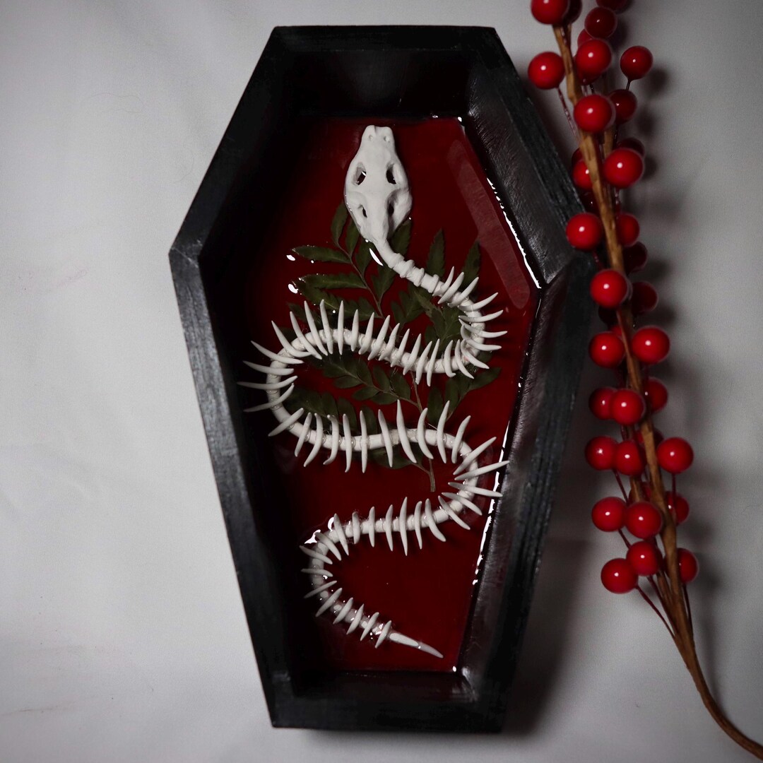 Snake Skeleton Coffin Wall Decoration - Etsy