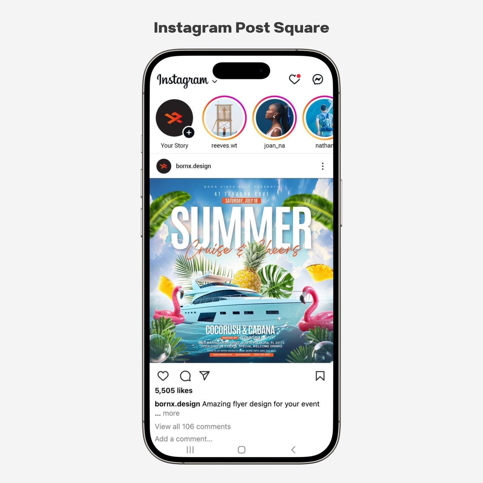 Summer Party Flyer Canva Template | Cruise Party Flyer Template | Yacht ...