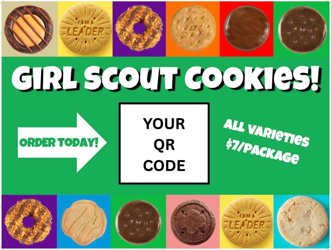 Girl Scout Cookie Yard Sign for LBB - Etsy