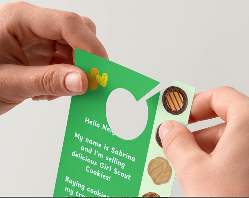 Girl Scout Cookie Selling Door Hangers - Etsy