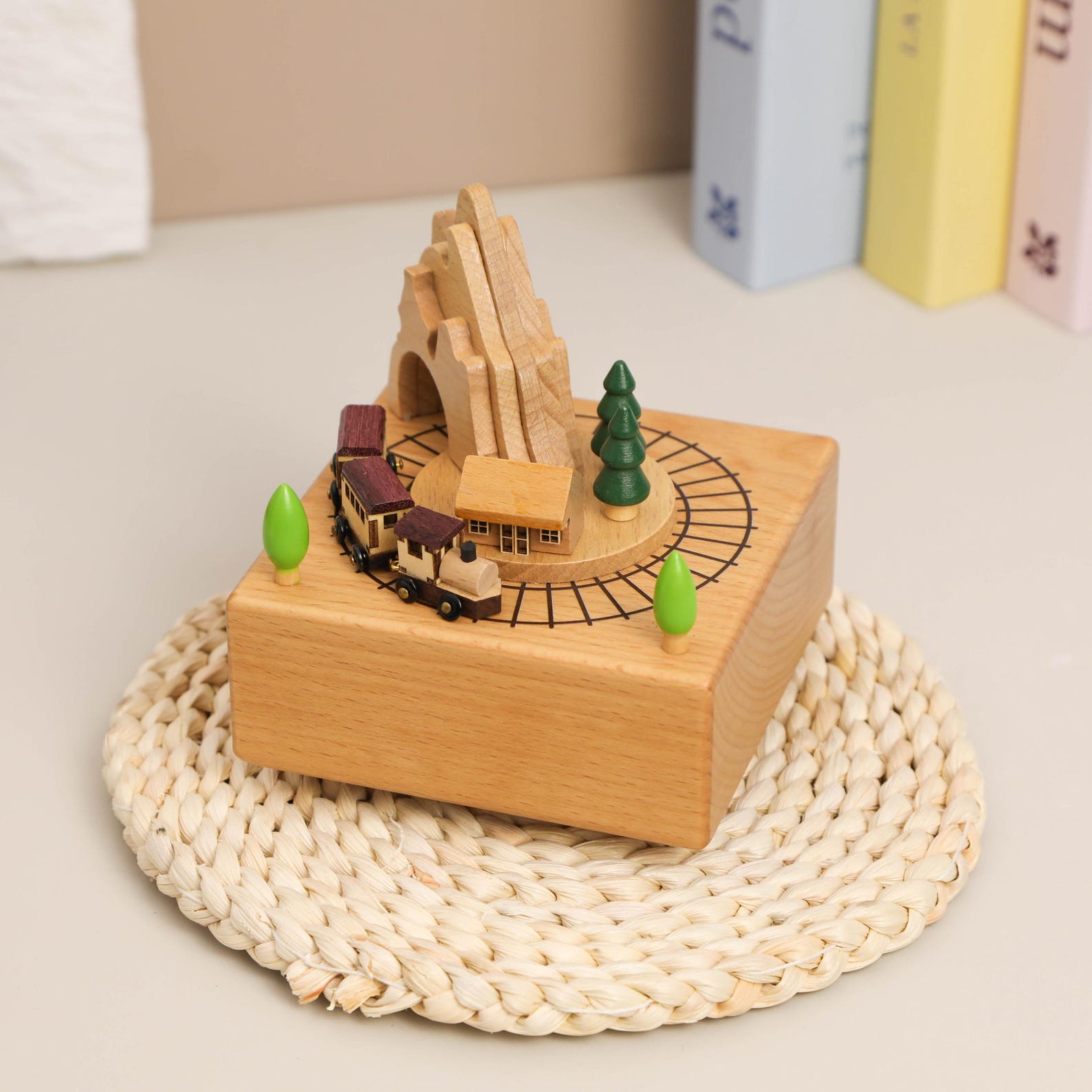 Custom Wooden Train Music Box, Handmade Birthday Gift, Personalized 1st ...