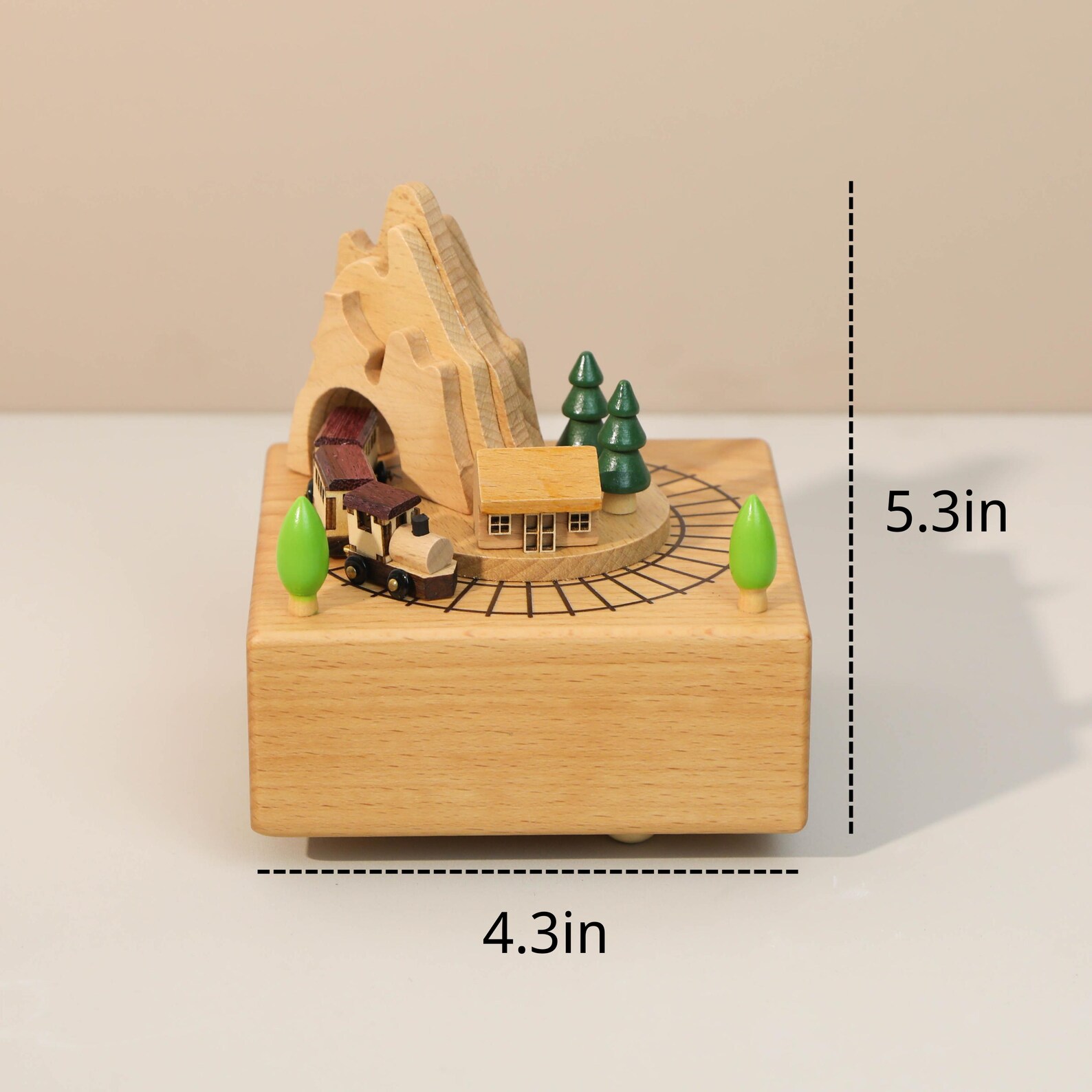 Custom Wooden Train Music Box, Handmade Birthday Gift, Personalized 1st ...